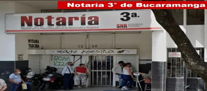 Notaria Tercera de Bucaramanga《 N° 3 》Teléfono, horarios y dirección