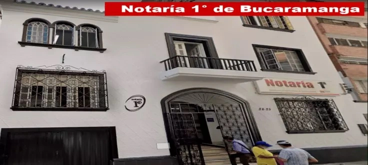 Notaria Primera de Bucaramanga《 N° 1 》Teléfono, horarios y dirección